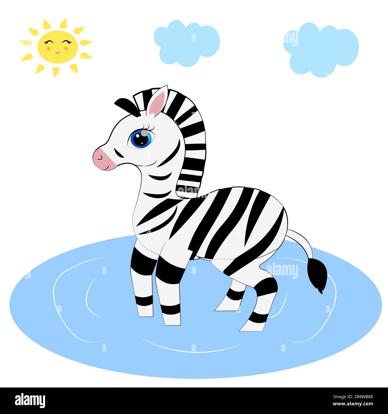 Zebra cartoon Cut Out Stock Images & Pictures - Alamy
