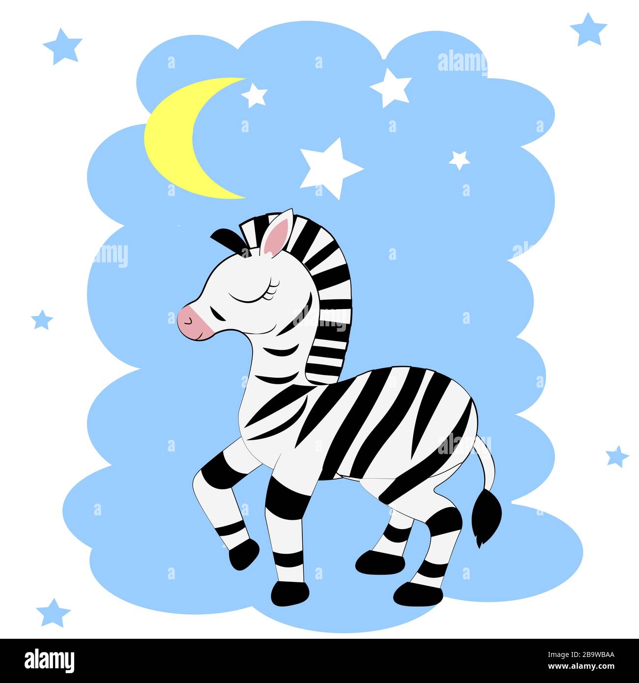 zebra cartoon illustration vector Stock Vector Image & Art - Alamy