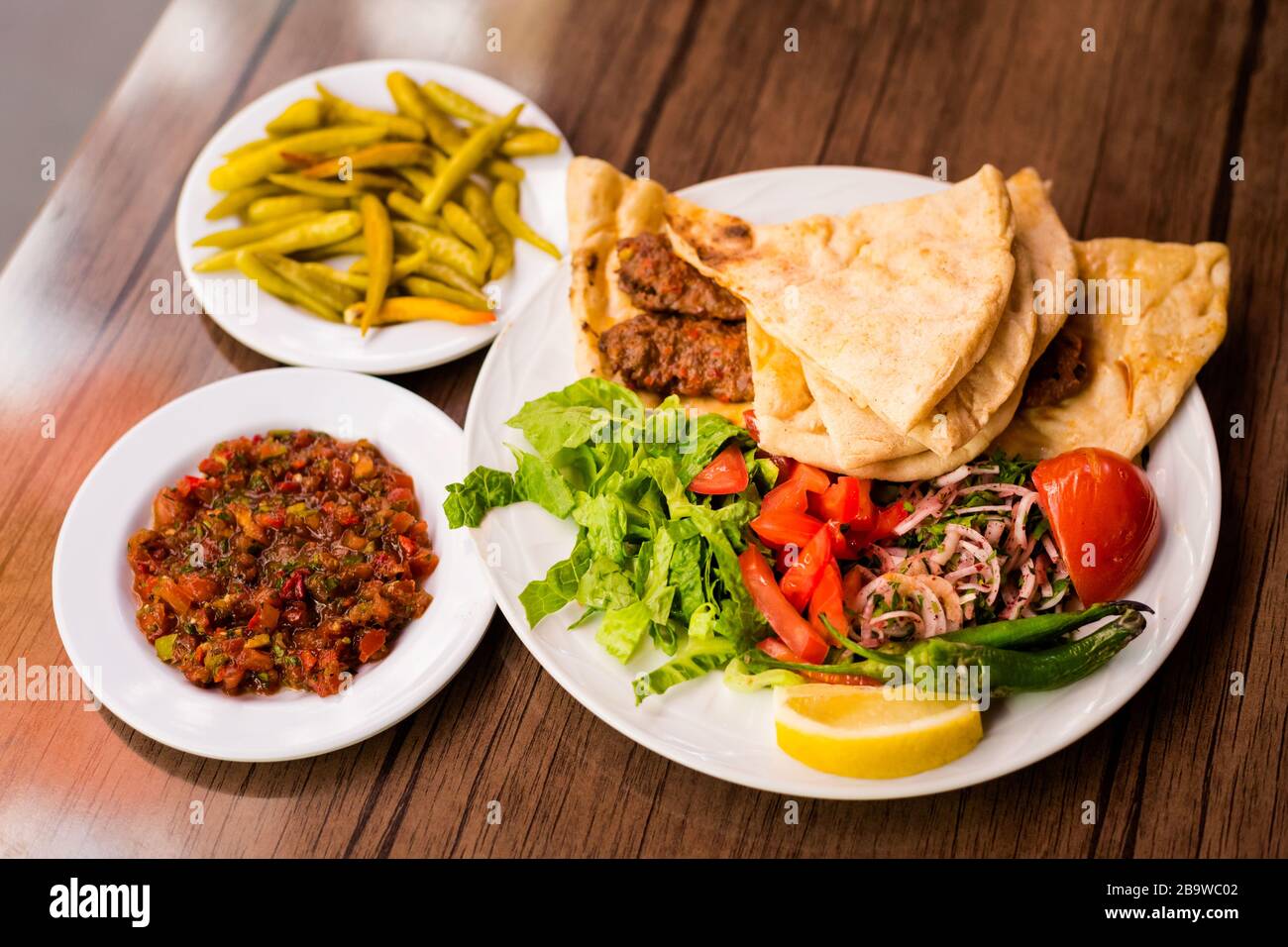 Delicious turkish kebab on the market in Manavgat, Turkey. Tasty ...