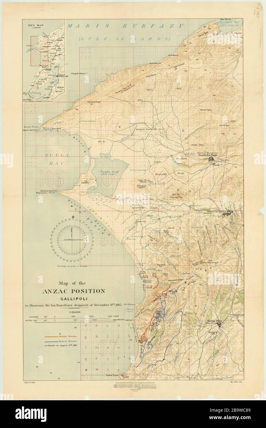 Gallipoli map map hi-res stock photography and images - Alamy