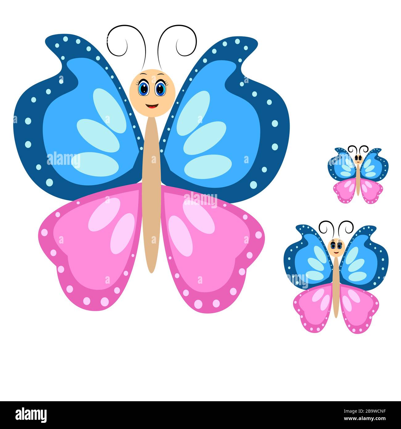 butterfly cartoon illustration Stock Vector Image & Art - Alamy
