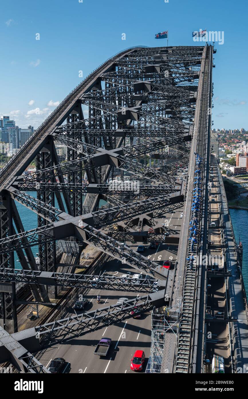 Sydney harbour bridge climb, Australia Stock Photo - Alamy