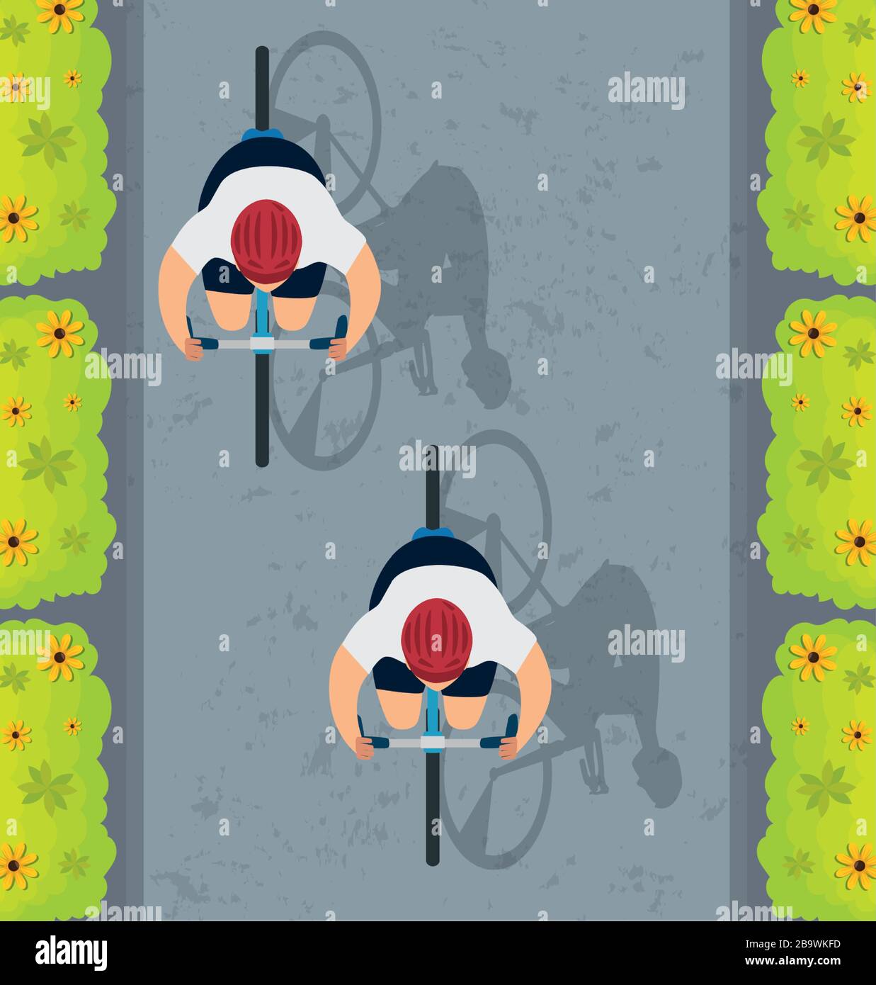 Cycling race aerial Stock Vector Images - Alamy