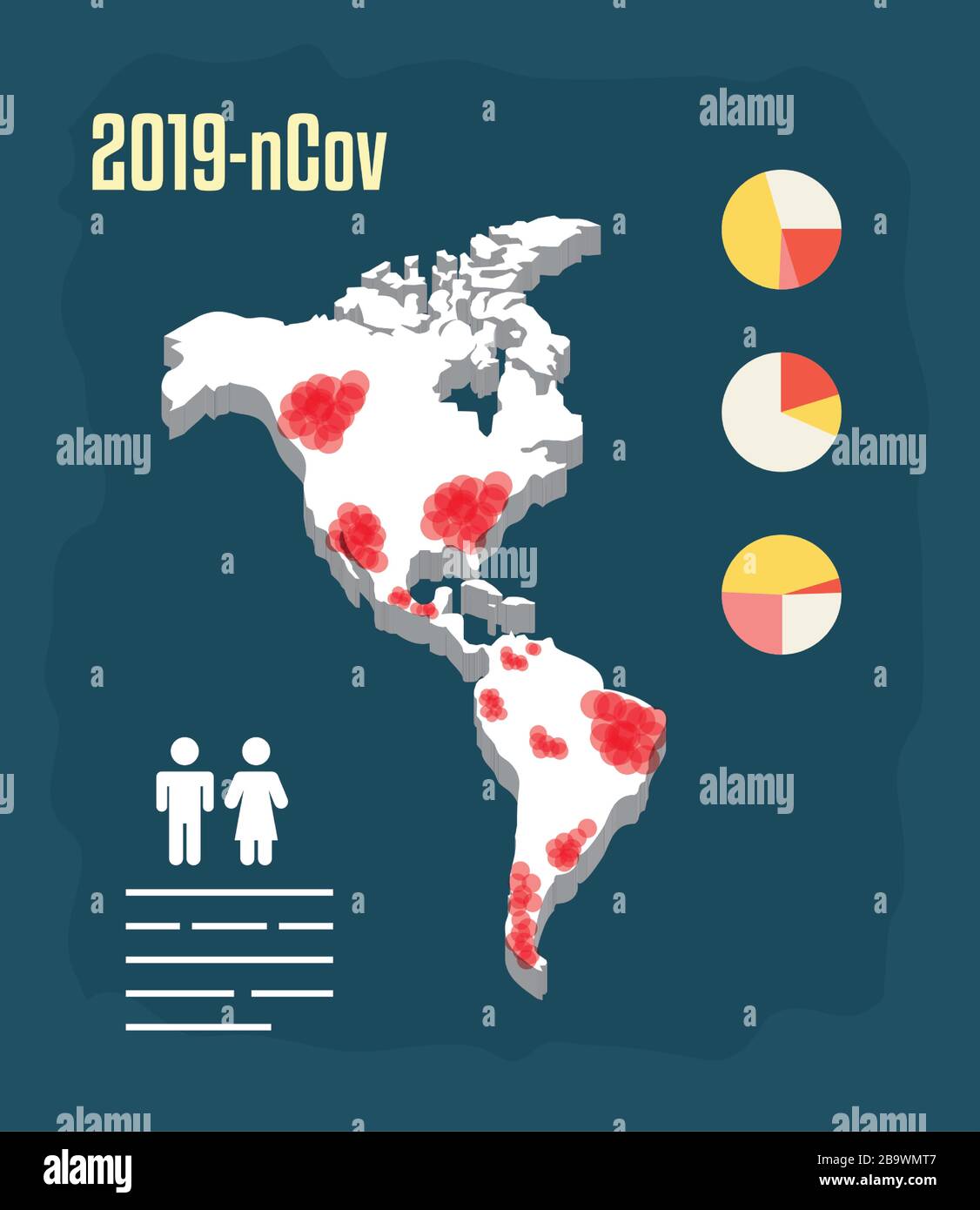 covid19 pandemic statistics with america map Stock Vector Image & Art ...