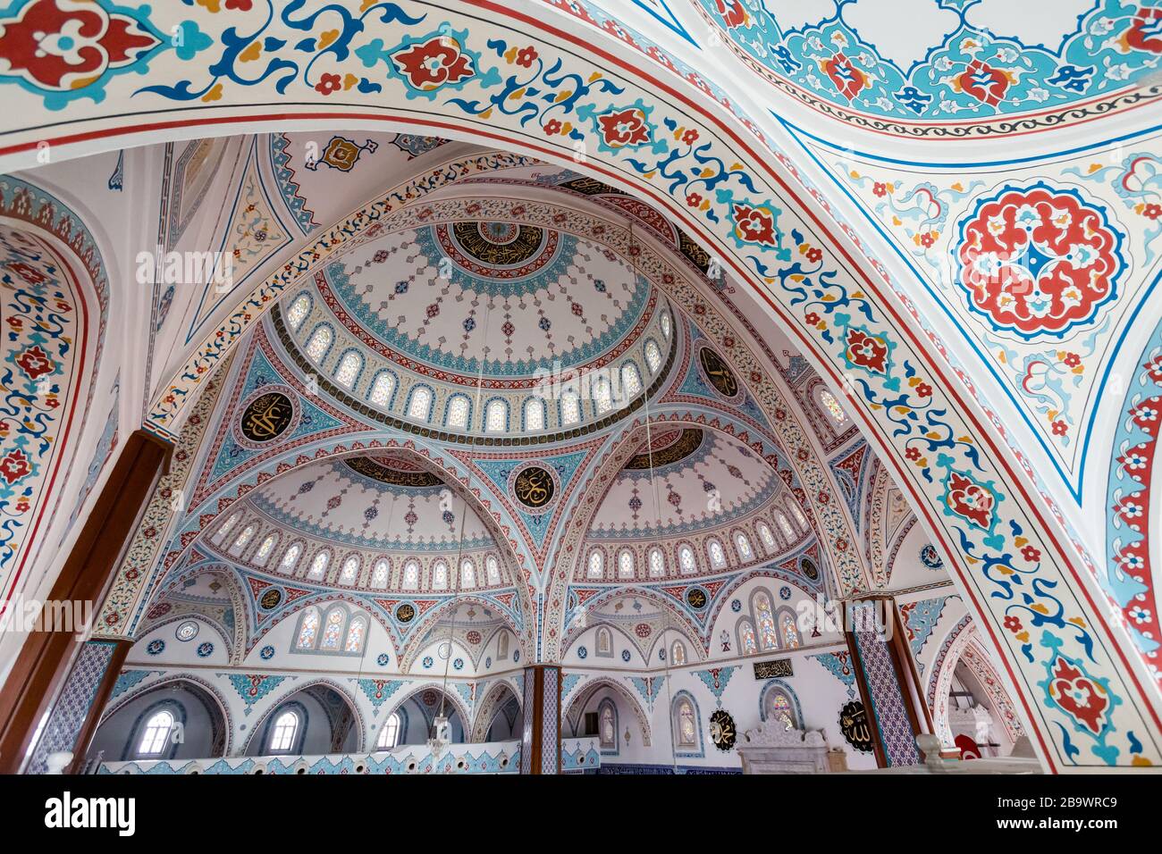 Beautiful architecture of Mrk. Kulliye Cami in Manavgat city in Turkey ...