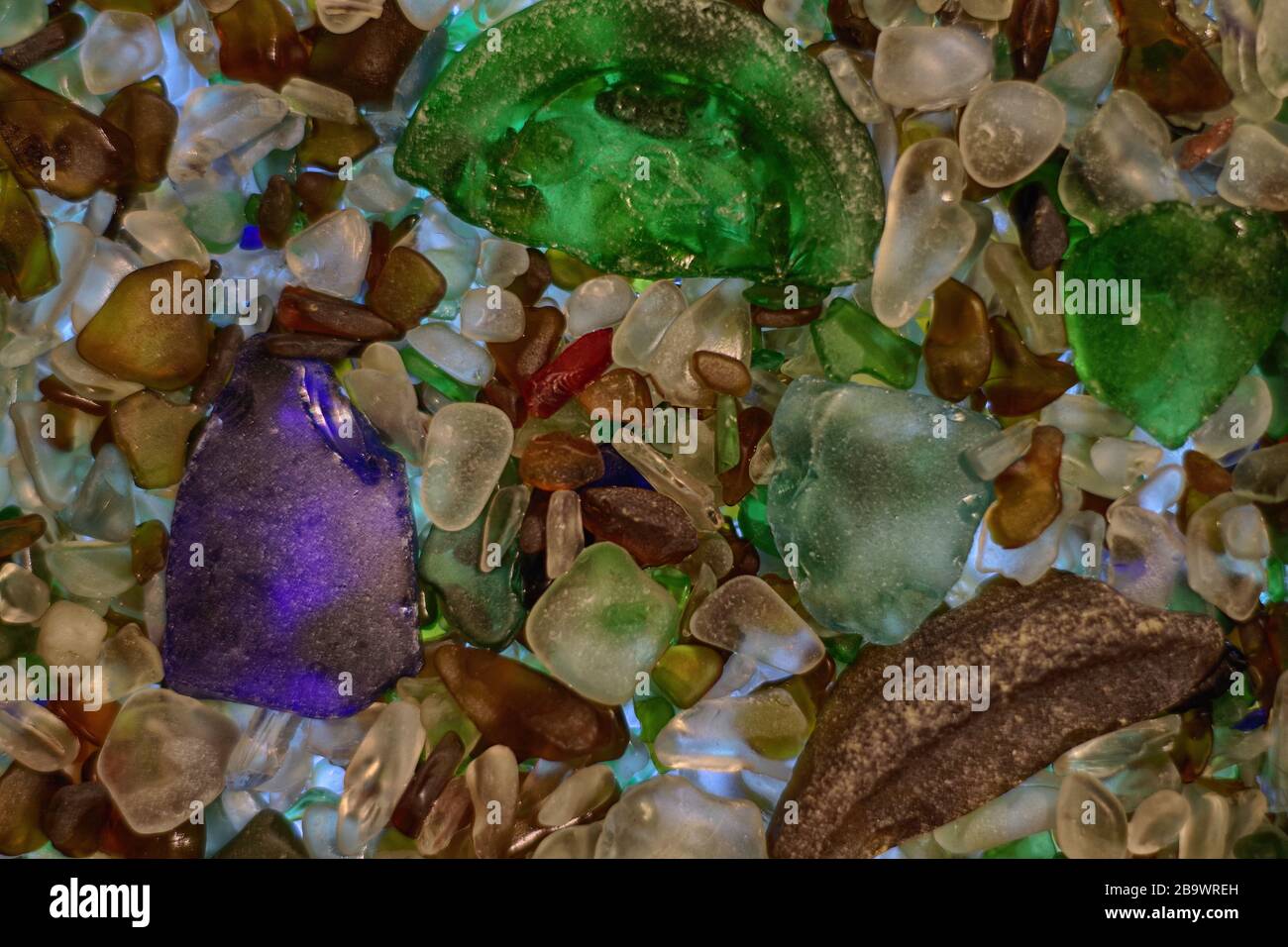 A Collection of Colorful Sea Glass Stock Photo - Alamy