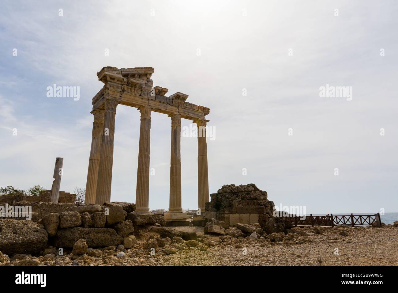The Temple of Apollo - Beautiful ancient architecture of Side city in ...