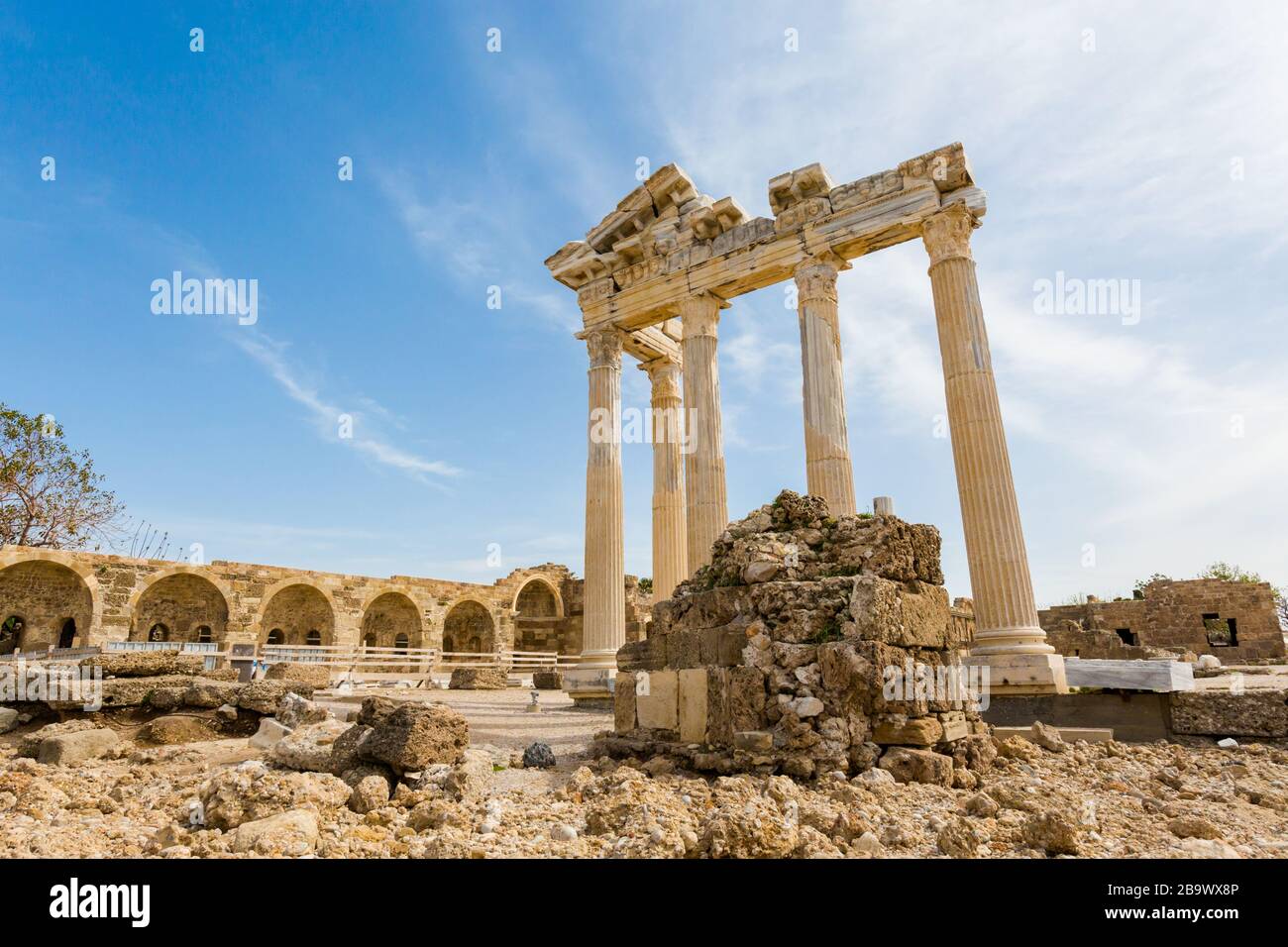 The Temple of Apollo - Beautiful ancient architecture of Side city in ...