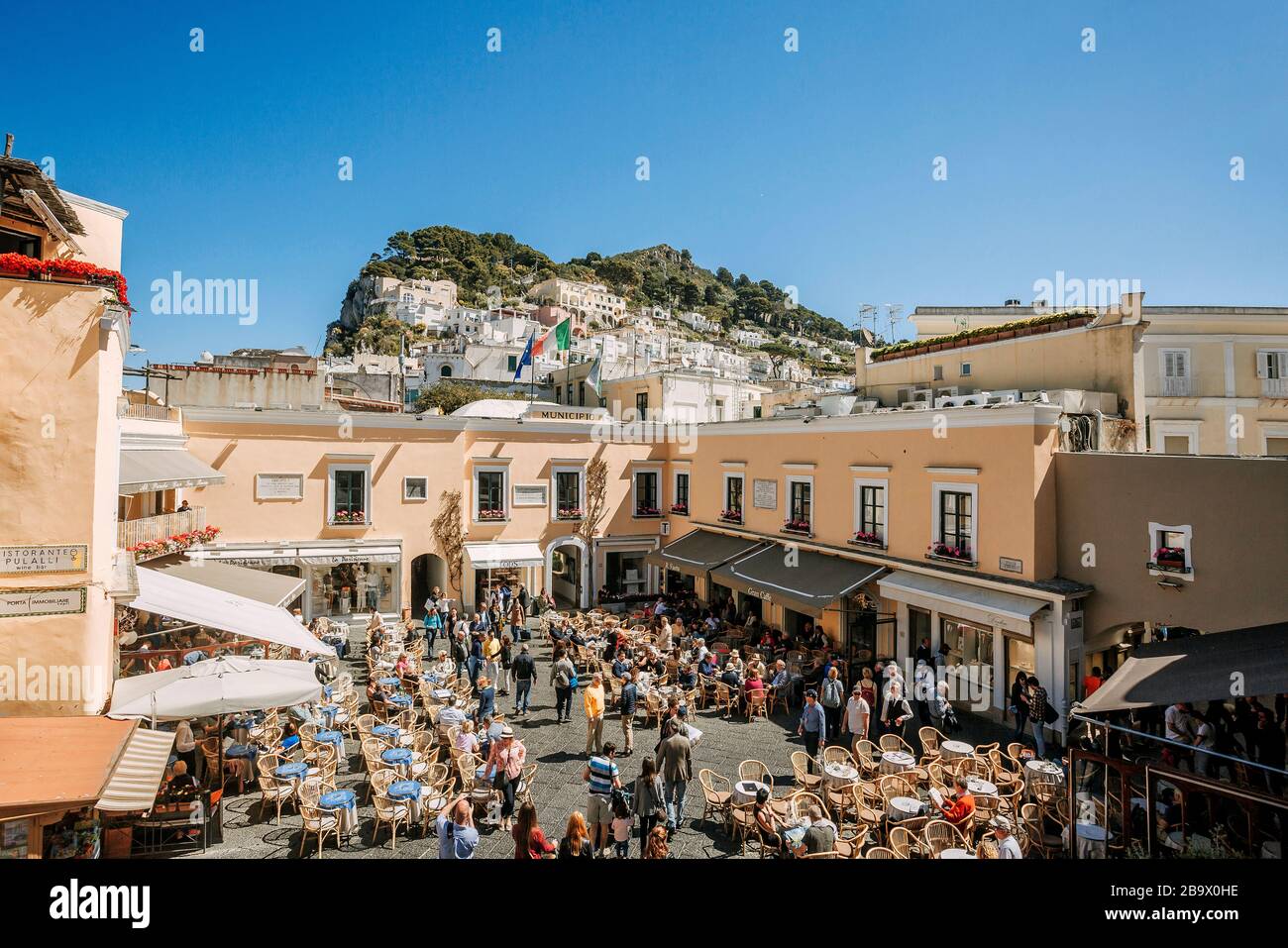 Capri, La Piazzetta Stock Photo - Alamy