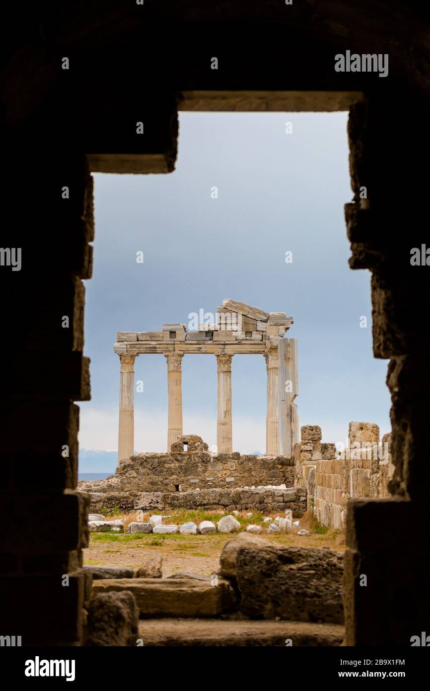 The Temple of Apollo - Beautiful ancient architecture of Side city in ...
