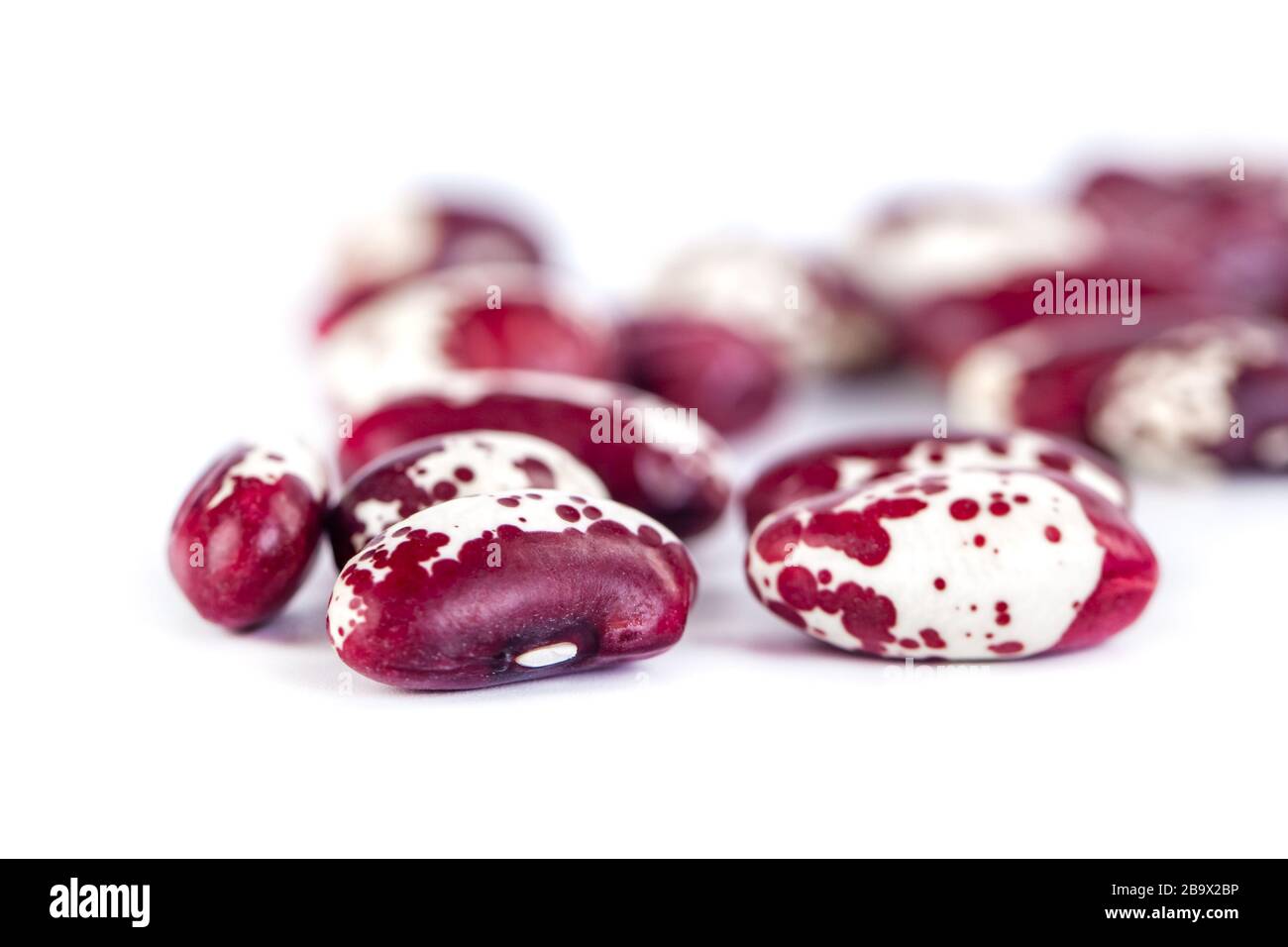 Close-up red Beans isolated on white background Stock Photo - Alamy