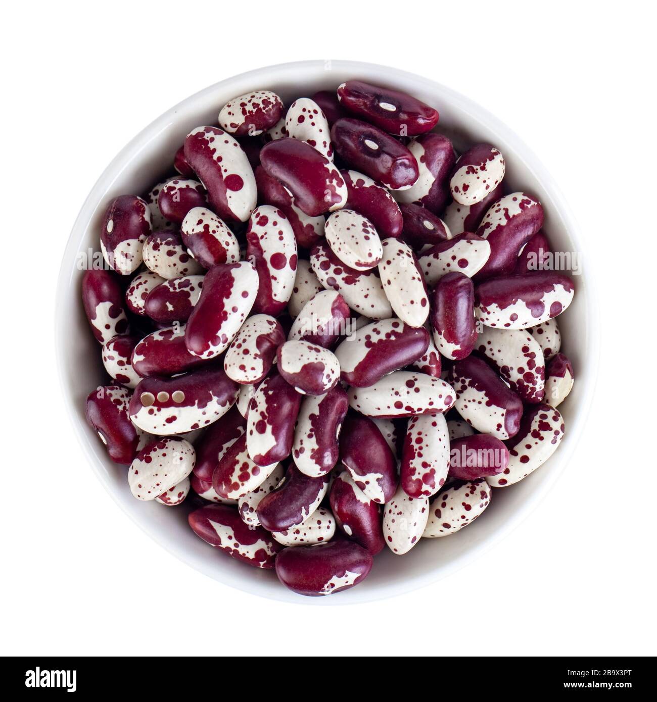 Close-up red Beans in the bowl isolated on white background Stock Photo ...