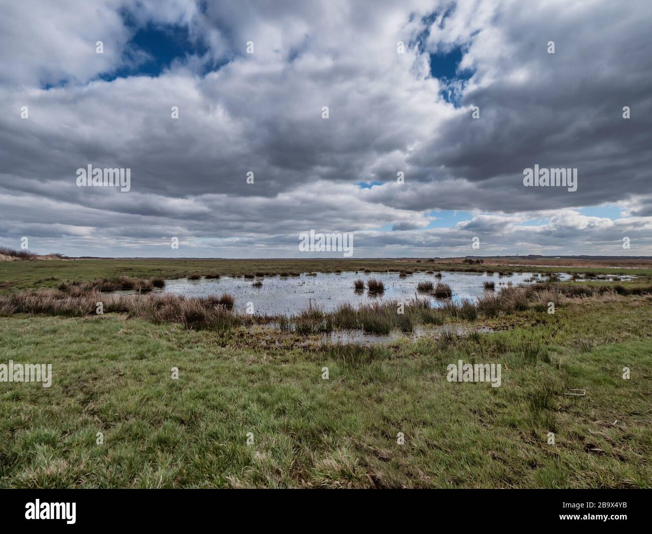 Pumpimg station North in Skjern meadows, Denmark Stock Photo - Alamy