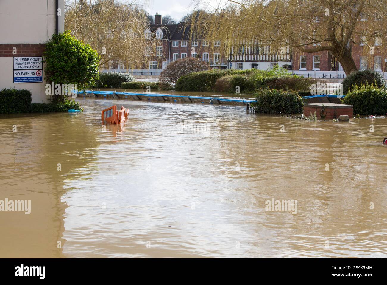 Flooding In Bewdley Worcestershire When The River Severn Broke Its