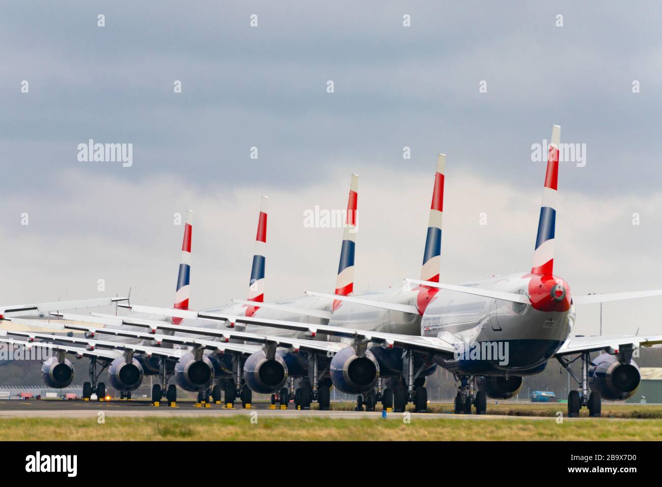 Ba british airways grounded jets hi-res stock photography and images ...