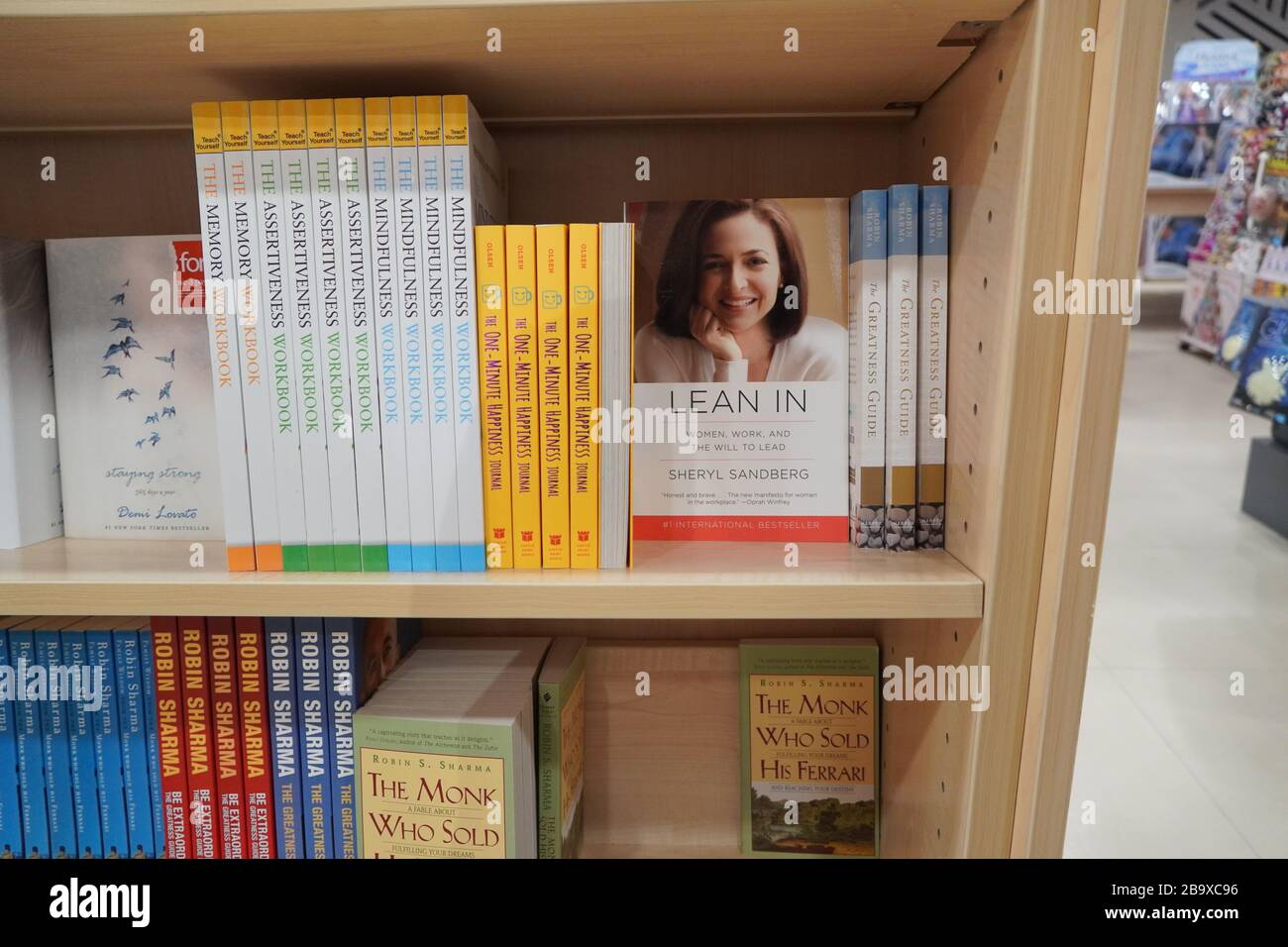 Dubai UAE December 2019 Lean in book by Sheryl Sandberg COO of Facebook ...