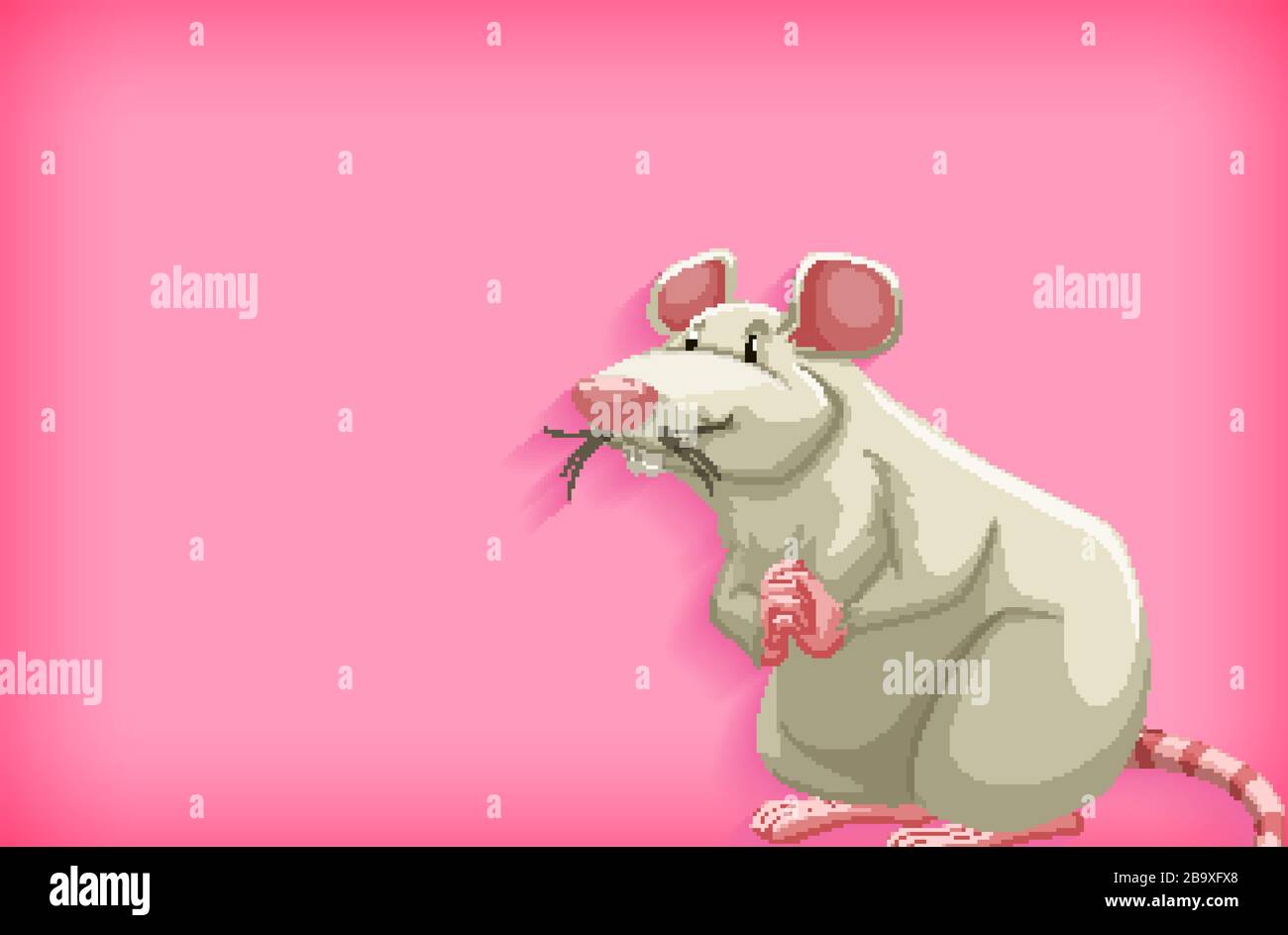 Background template with plain color and white mouse illustration Stock ...