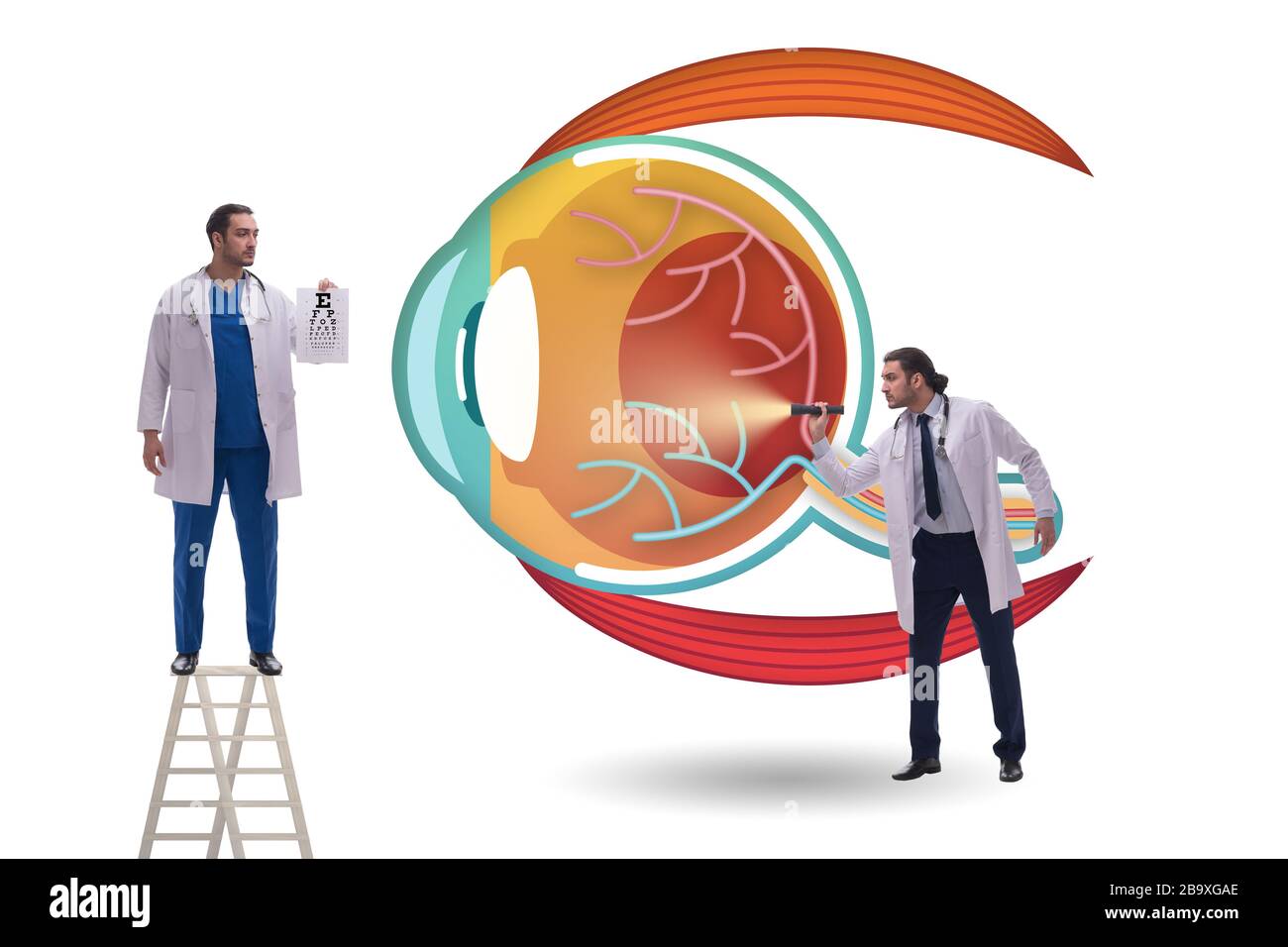 Eye doctor oculist in Cut Out Stock Images & Pictures - Alamy