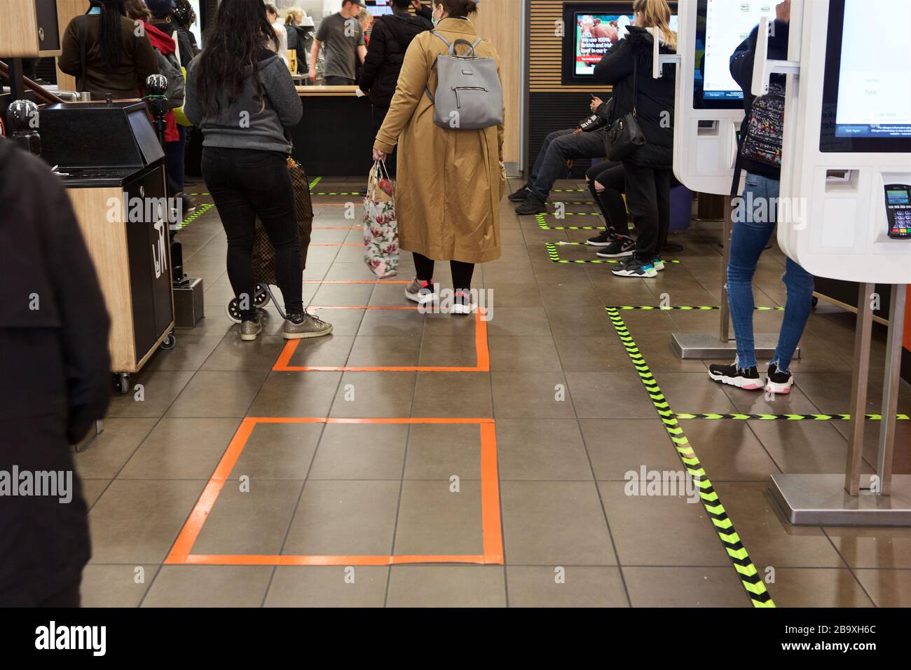 London 2020, covid- 19 pandemic. Citizens observing social distancing ...