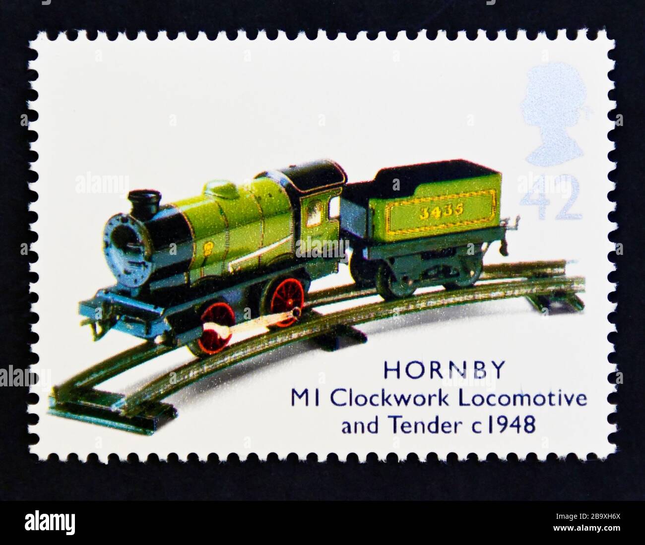 Postage stamp. Great Britain. Queen Elizabeth II. Classic Transport ...