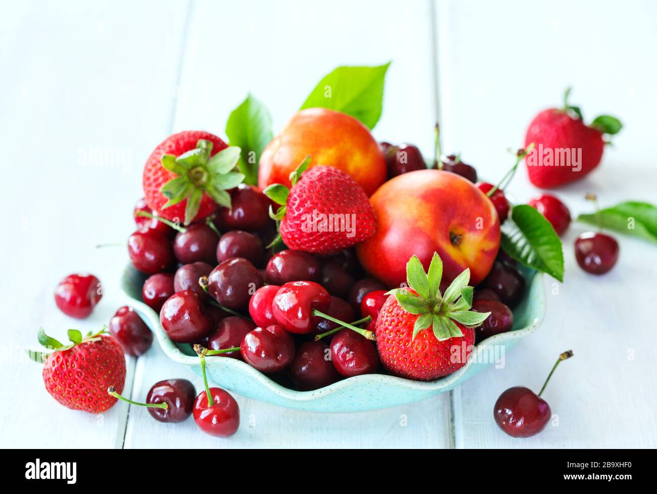 Summer berries and fruits Stock Photo - Alamy