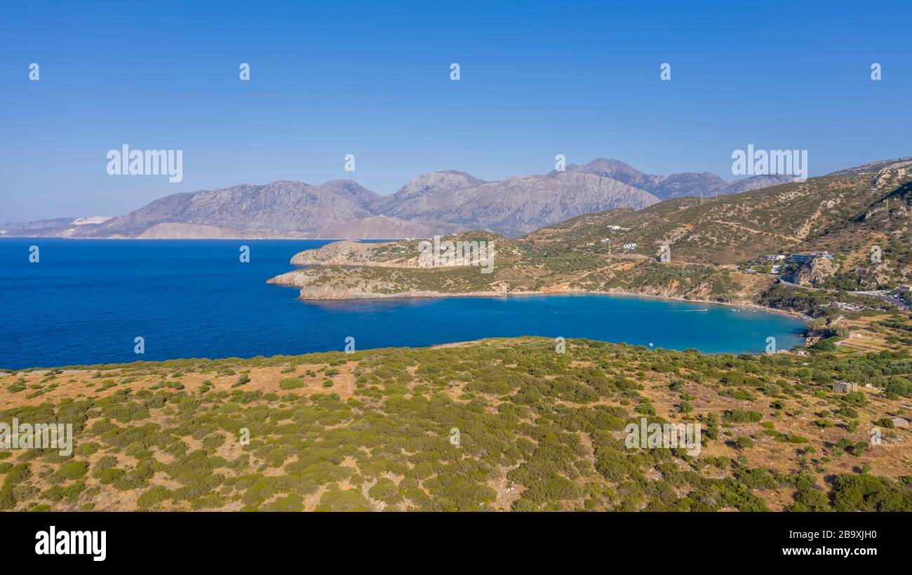 Aerial view of Kalydon Island, Crete, Greece Stock Photo - Alamy