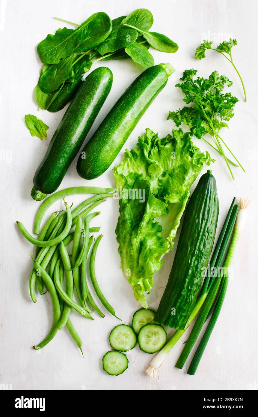 Fresh green vegetables Stock Photo - Alamy