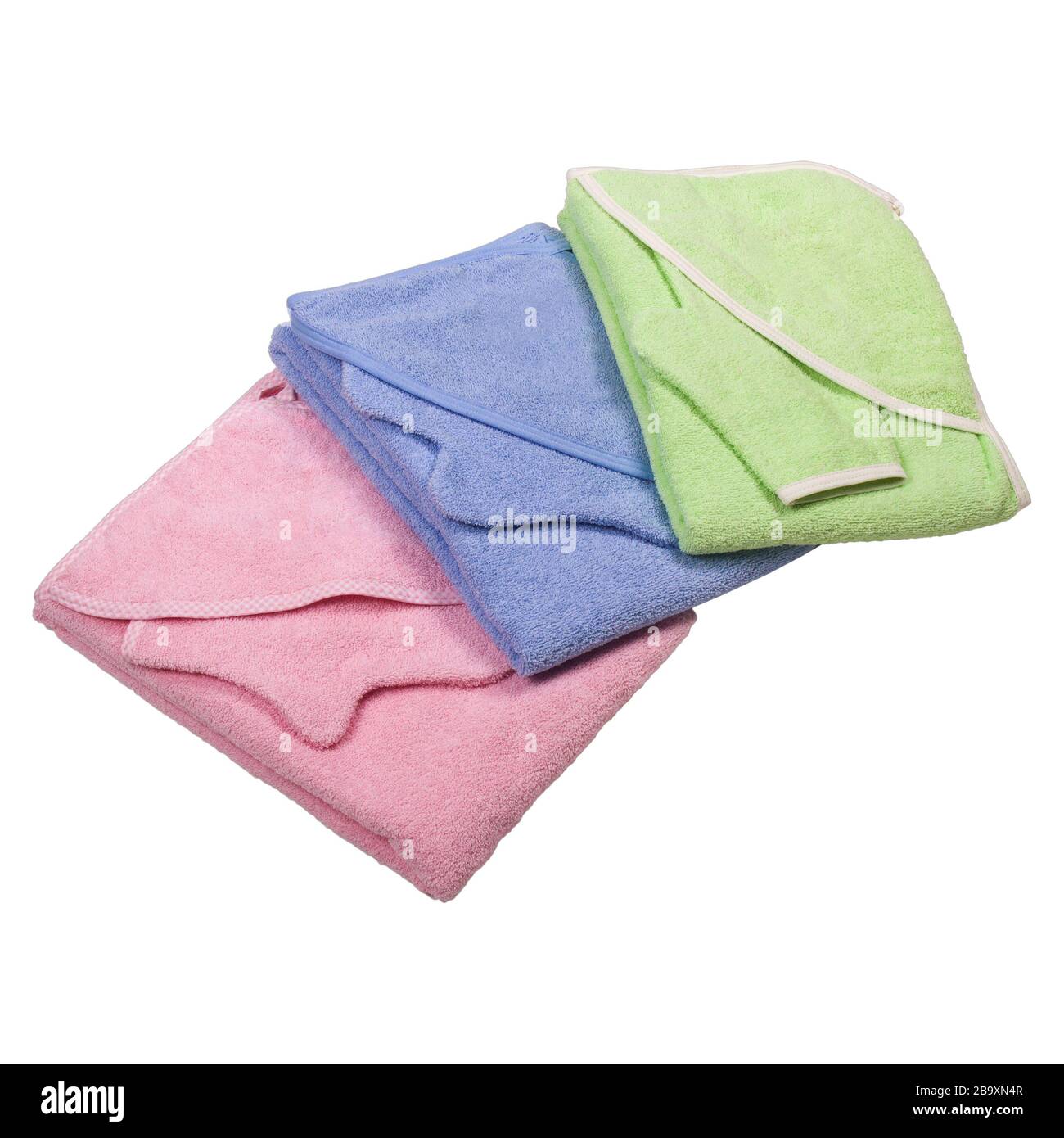 Stack of clean soft clothes isolated on white background Stock Photo ...