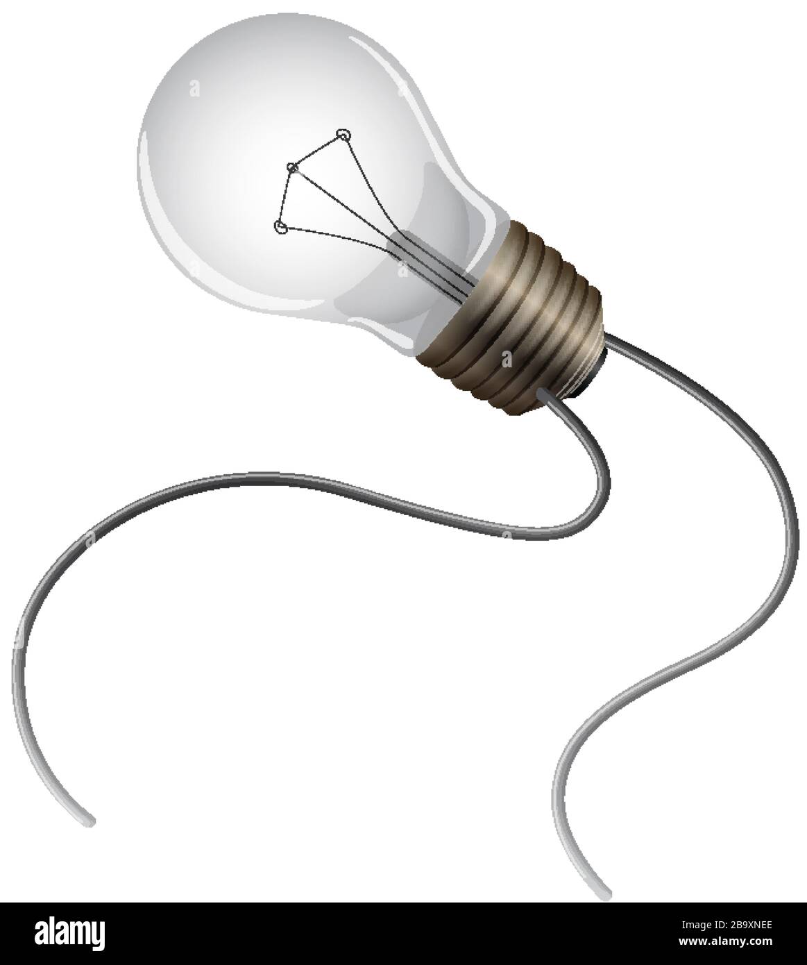 One lightbulb on white background illustration Stock Vector Image & Art ...