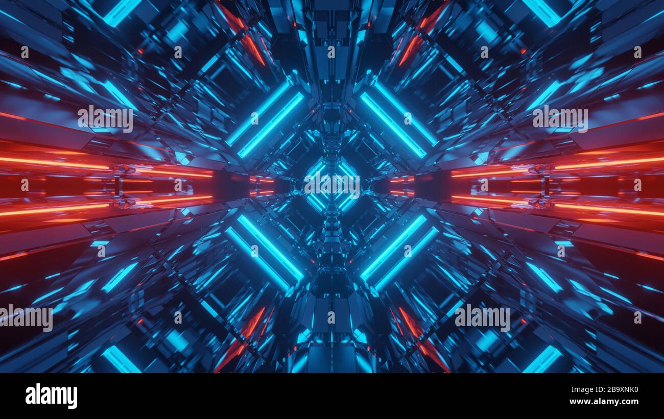 Red Futuristic Background