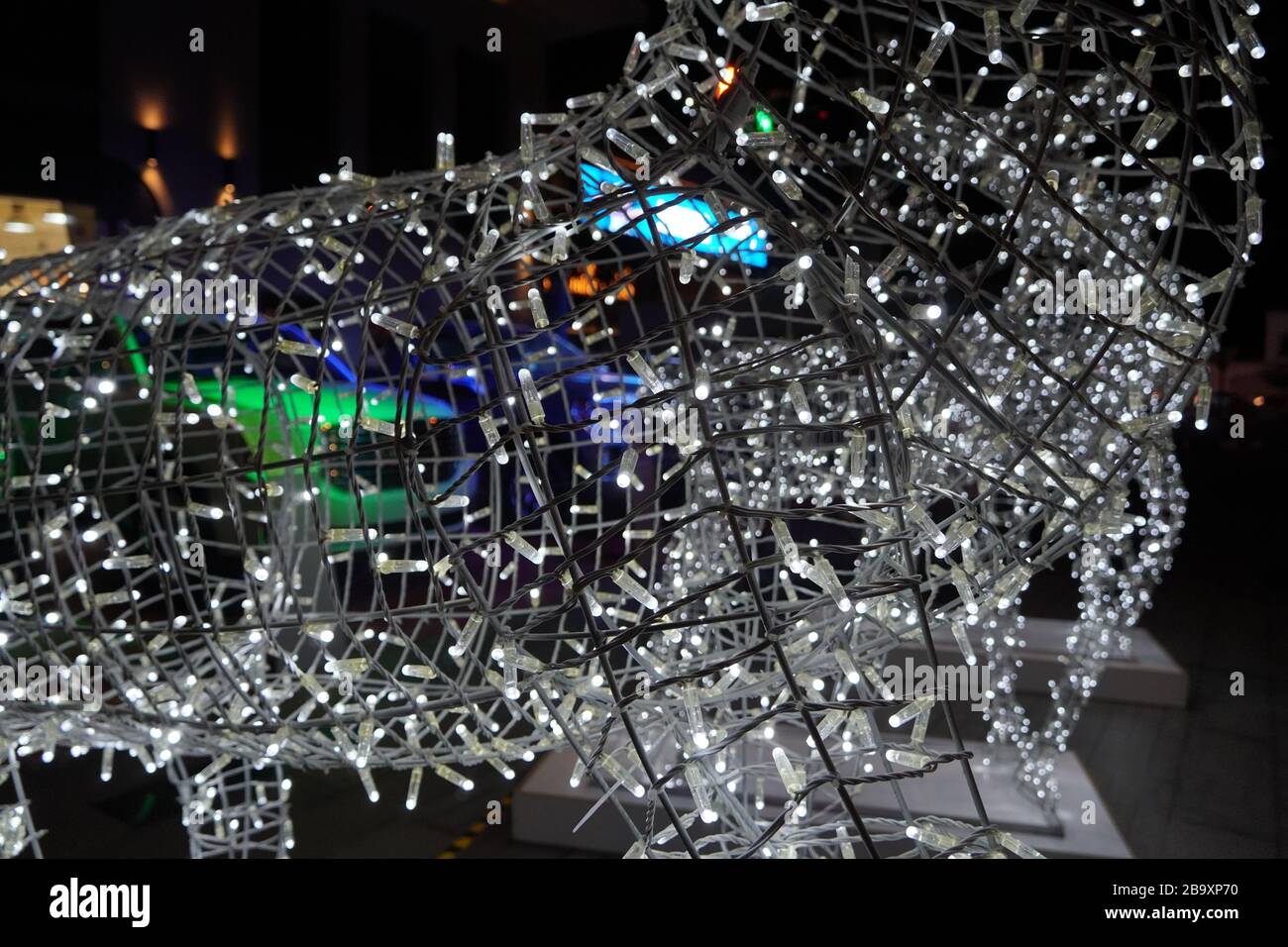 Beautiful wire christmas illuminated deer hi-res stock photography and ...