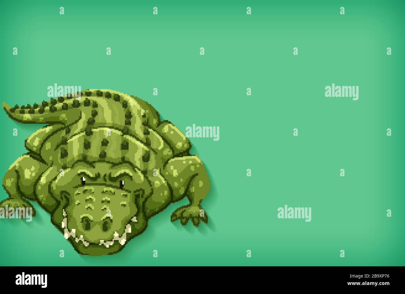 Background template design with plain color and crocodile illustration ...