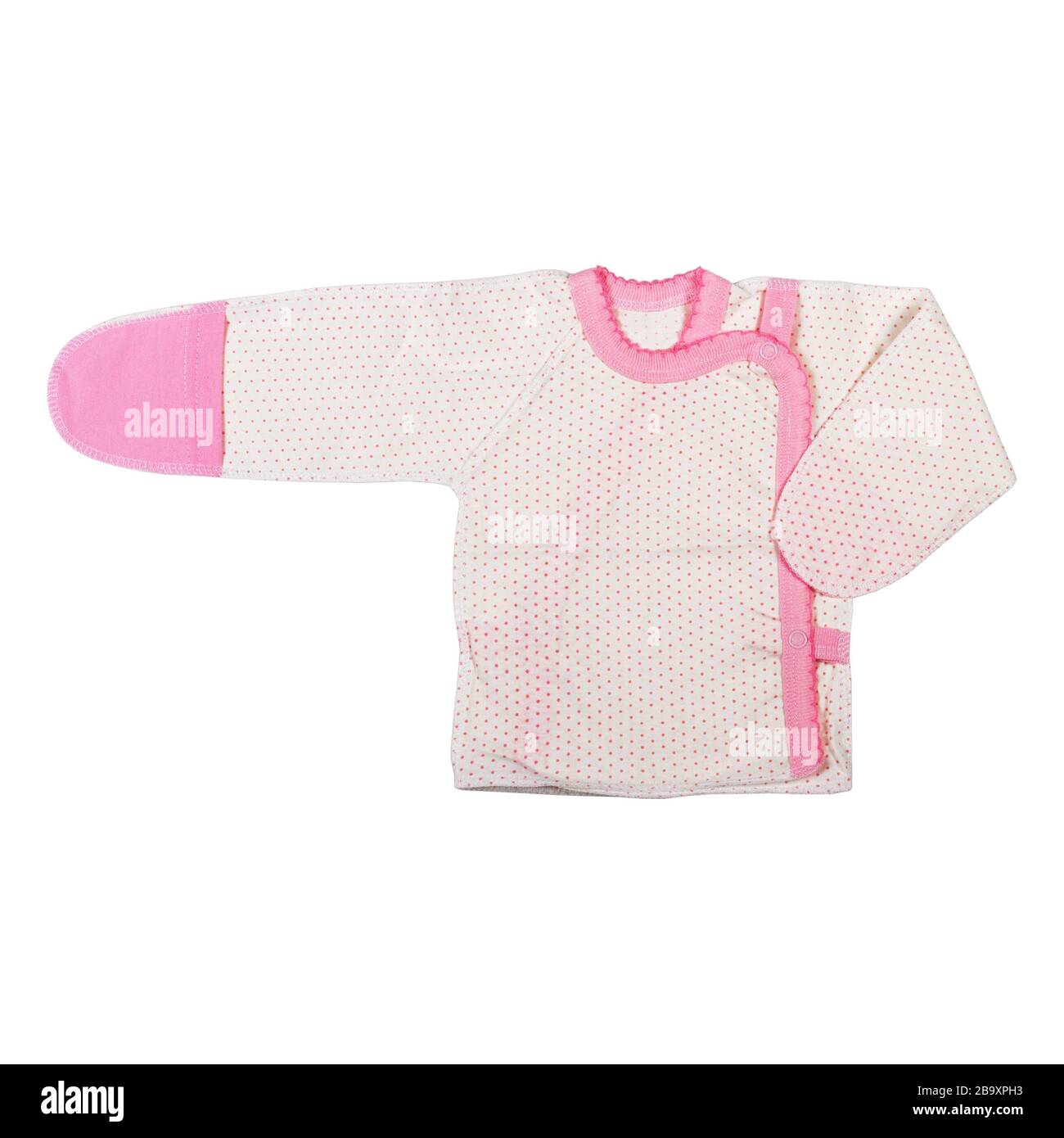 Baby girl clothes isolated on white background, clothes for kids Stock ...
