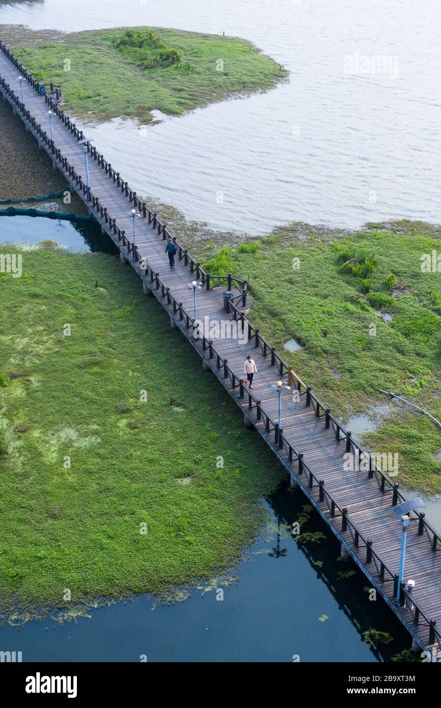 Ezhou. 25th Mar, 2020. Aerial photo taken on March 25, 2020 shows ...