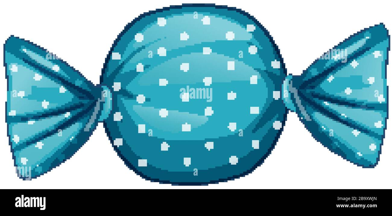 One piece of candy on white background illustration Stock Vector Image ...