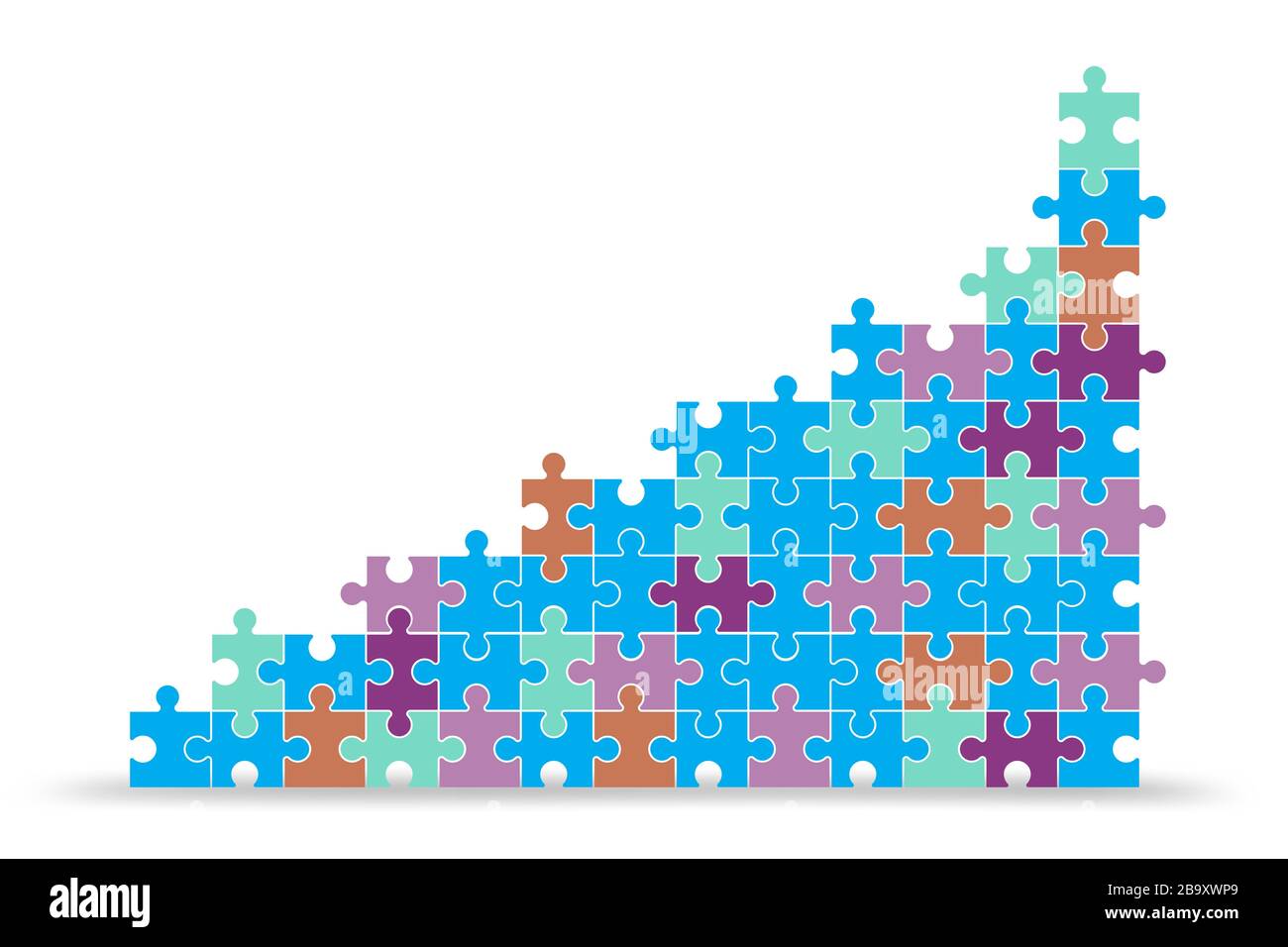 Business presentation growth chart puzzle Cut Out Stock Images ...