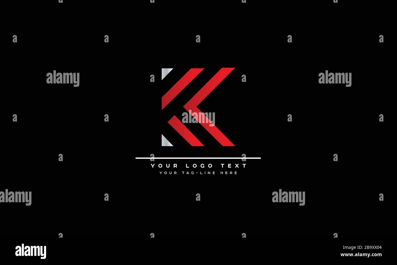 Abstract Letter K, KK Alphabet Logo Design Stock Vector Image & Art - Alamy