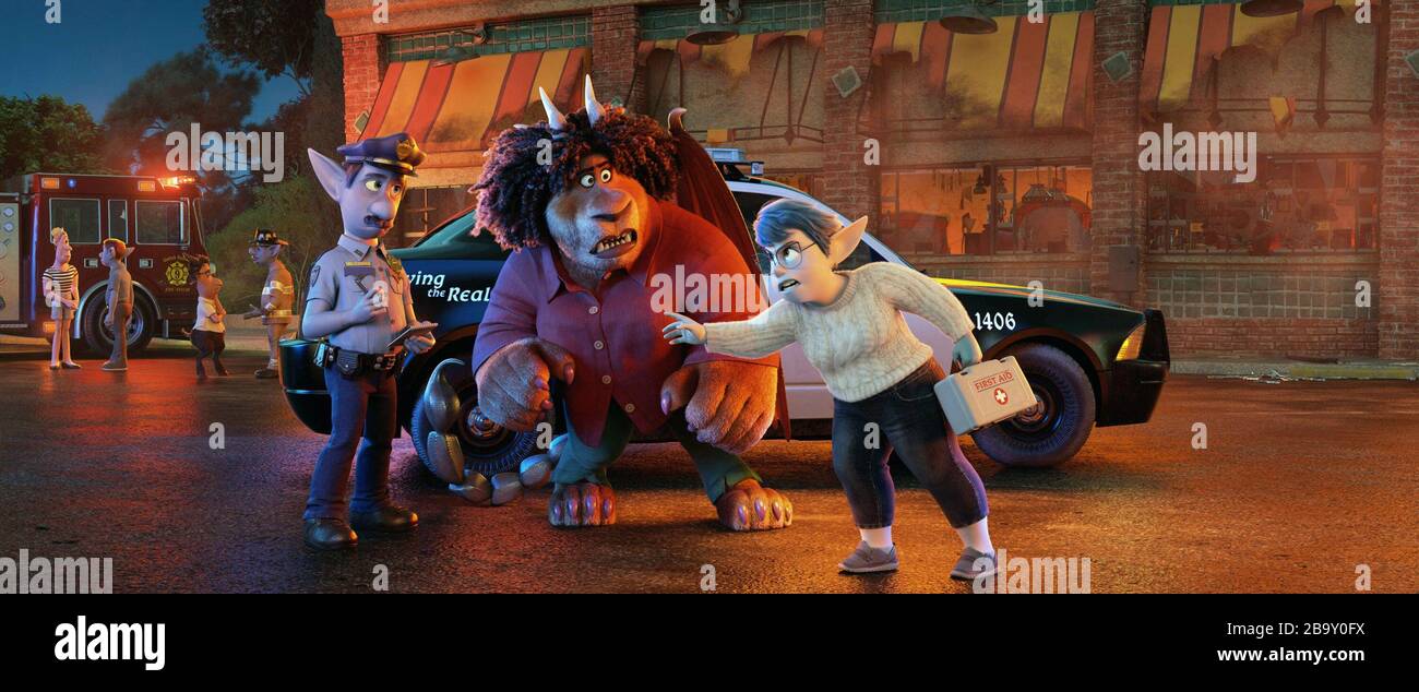 ONWARD, center: Corey the Manticore (voice: Octavia Spencer); right ...