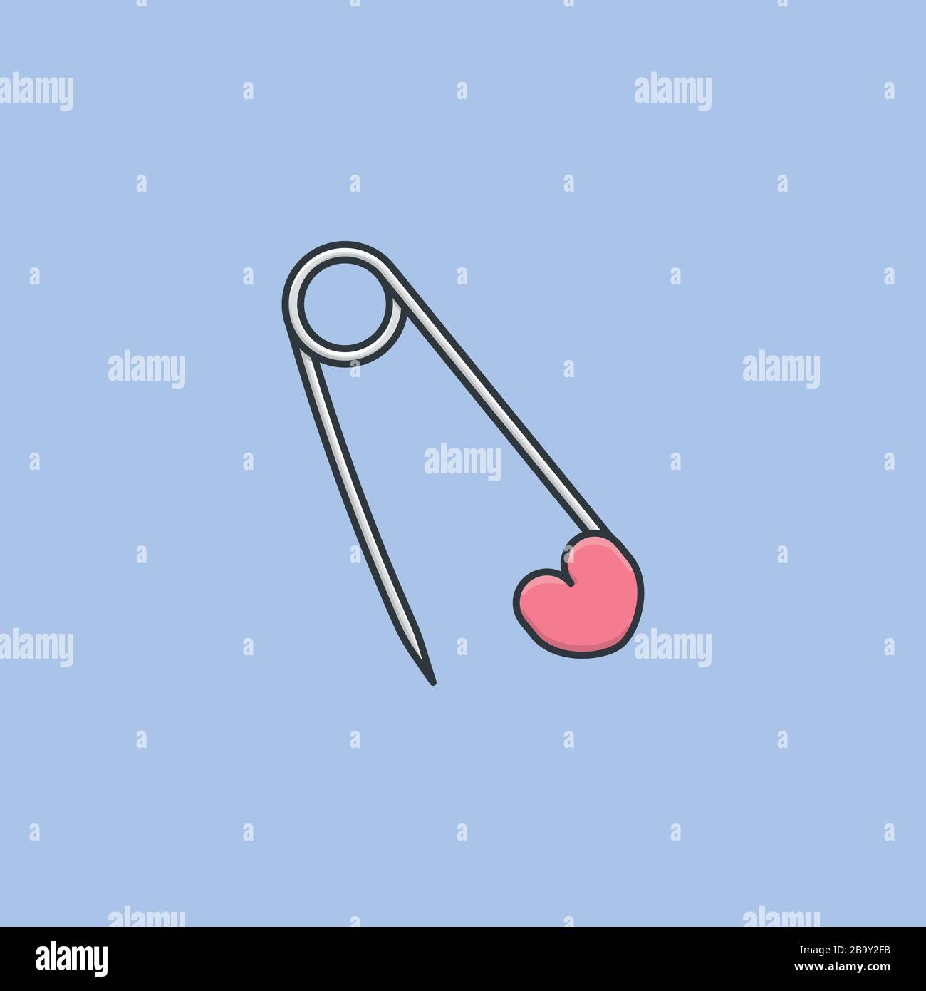 Safety pin vector illustration for Safety Pin Day on April 10th Stock ...