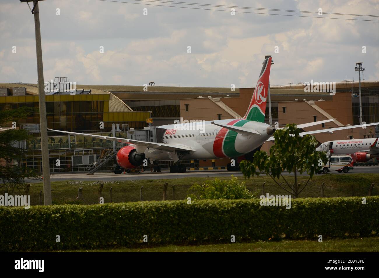 Kenya airways plane hi-res stock photography and images - Alamy