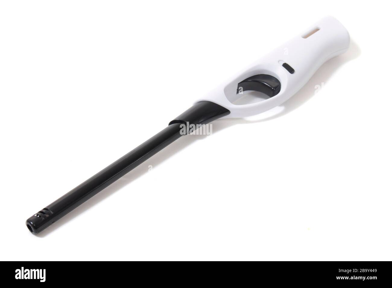 long-neck white plastic lighter isolated on a white background Stock ...