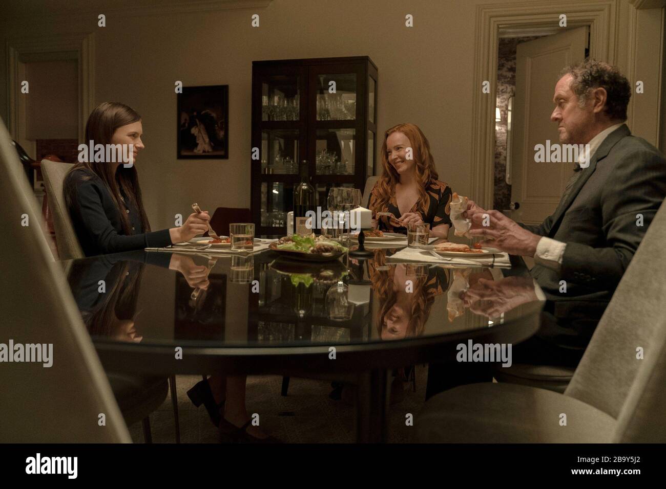 SERVANT, from left; Nell Tiger Free, Lauren Ambrose, Boris McGiver ...