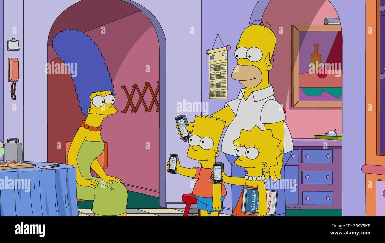 THE SIMPSONS, from left: Marge Simpson (voice: Julie Kavner), Bart ...