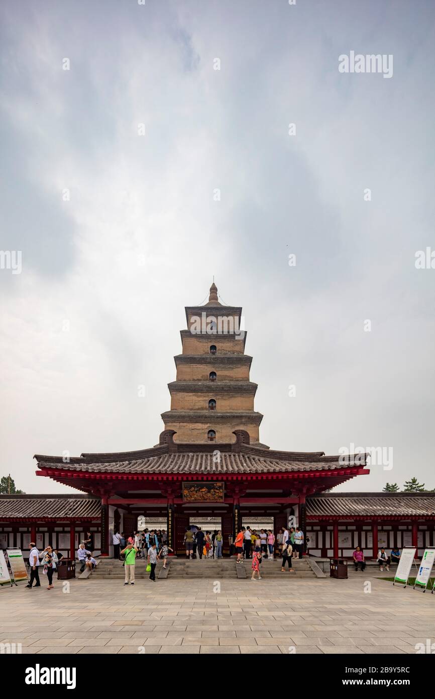 Grand Wild Goose Pagoda, Xian, China Stock Photo - Alamy