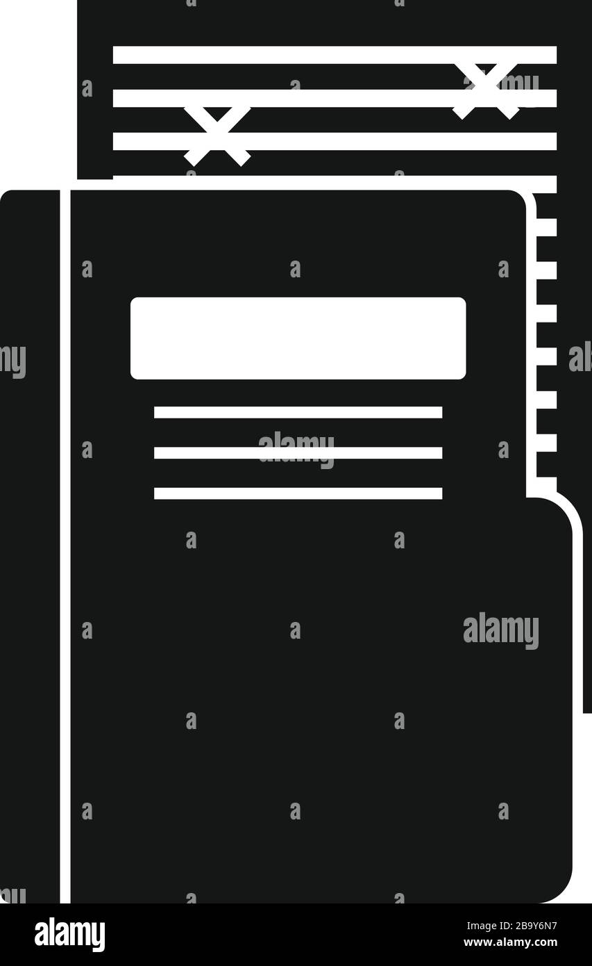 Blog folder edit icon. Simple illustration of blog folder edit vector ...
