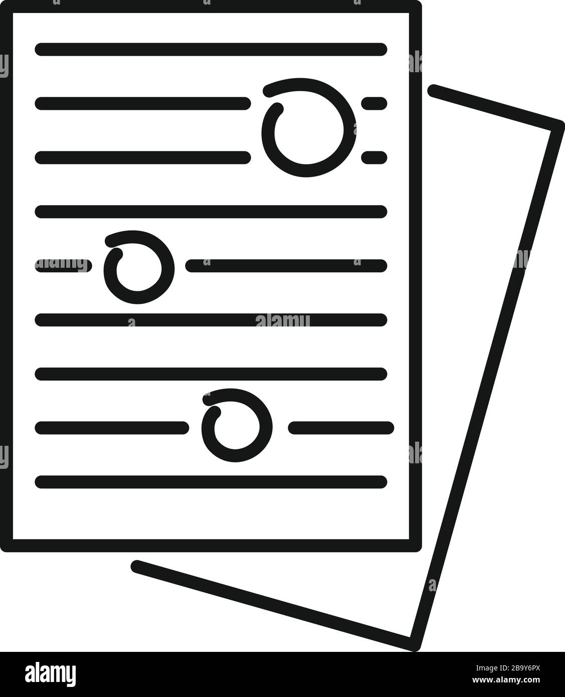 Edit text icon. Outline edit text vector icon for web design isolated ...