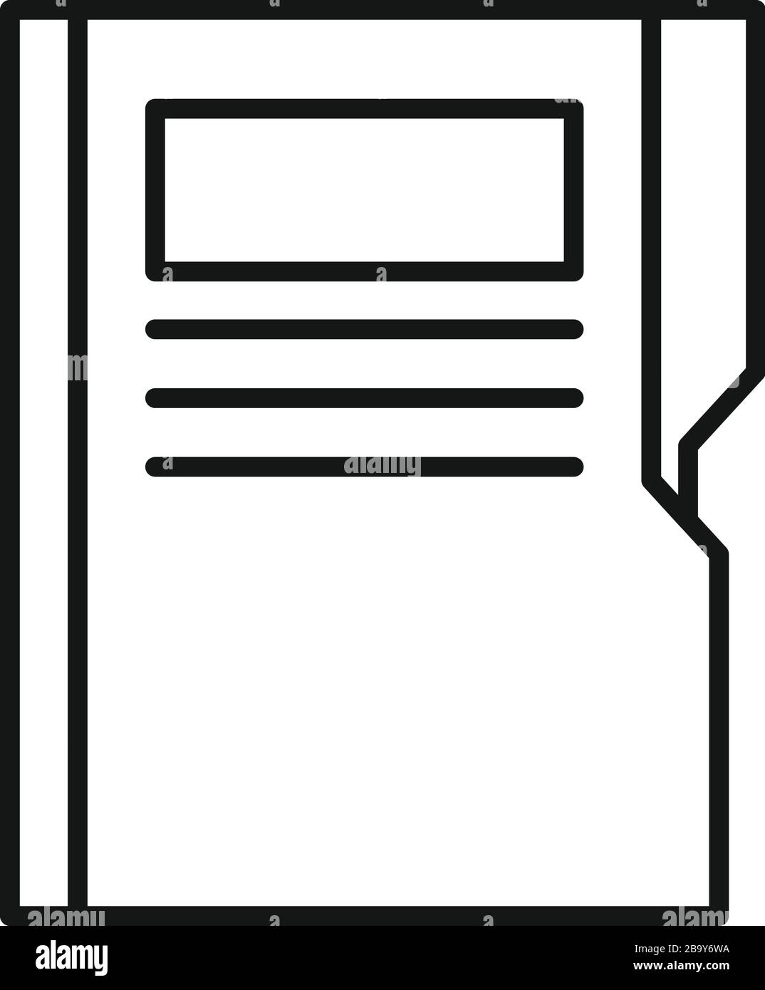 Paper proofread icon. Outline paper proofread vector icon for web ...