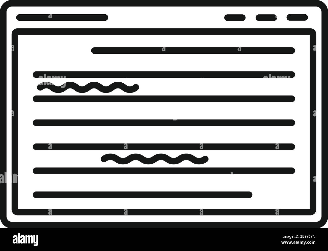 Web editor icon. Outline web editor vector icon for web design isolated ...