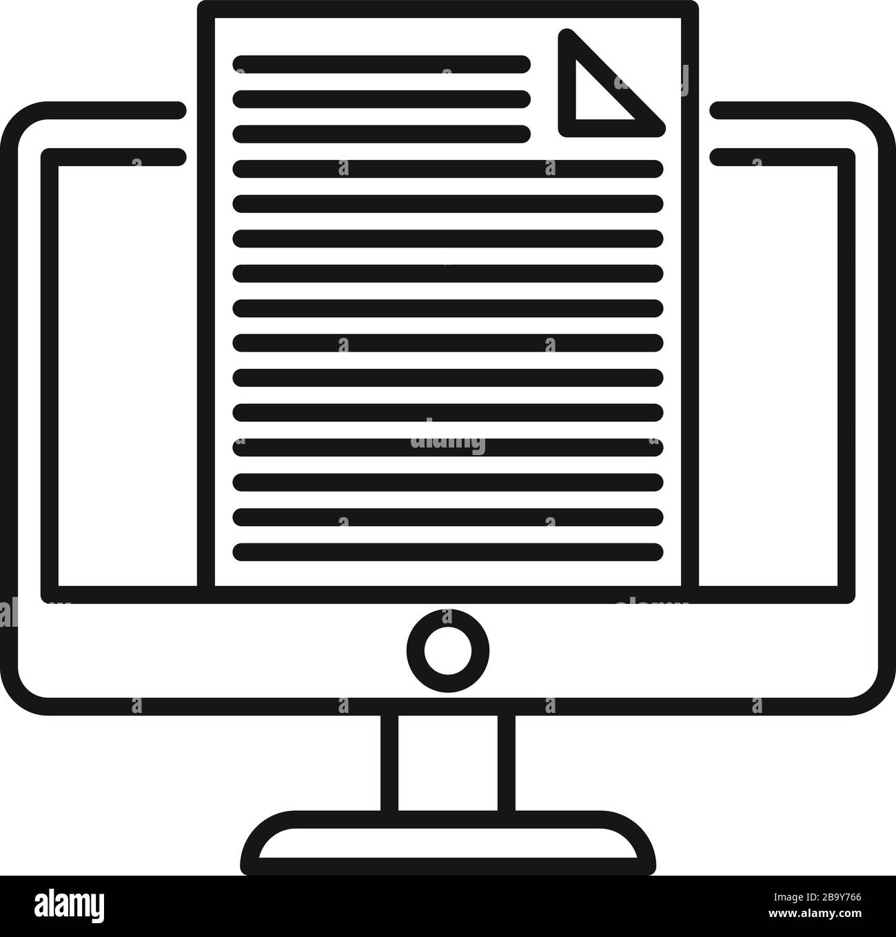 Journalist editor icon. Outline journalist editor vector icon for web ...