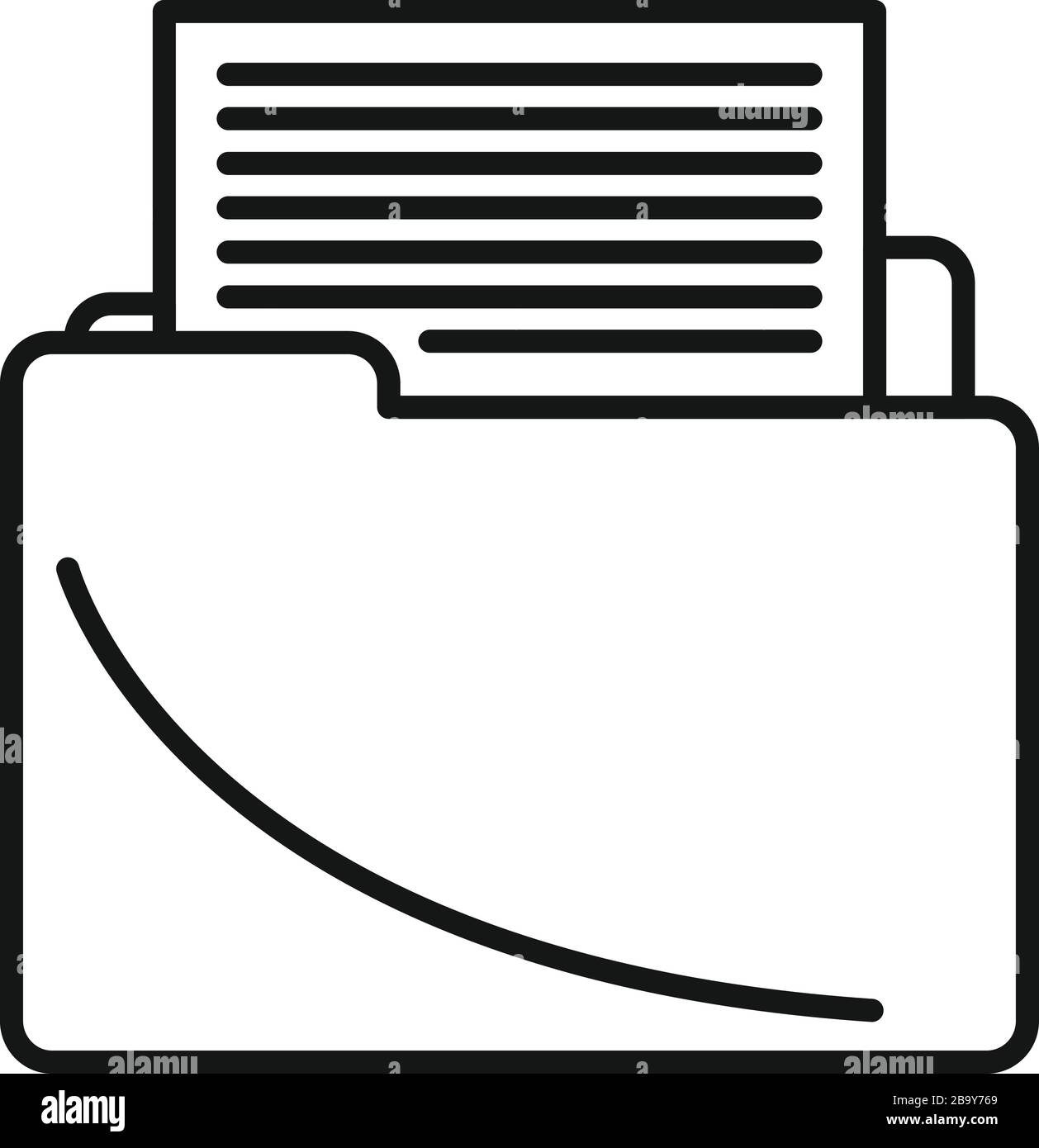 Course folder edit icon. Outline course folder edit vector icon for web ...